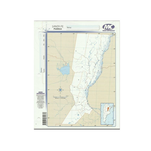 MAPA CARTA POLITICO SANTA FE