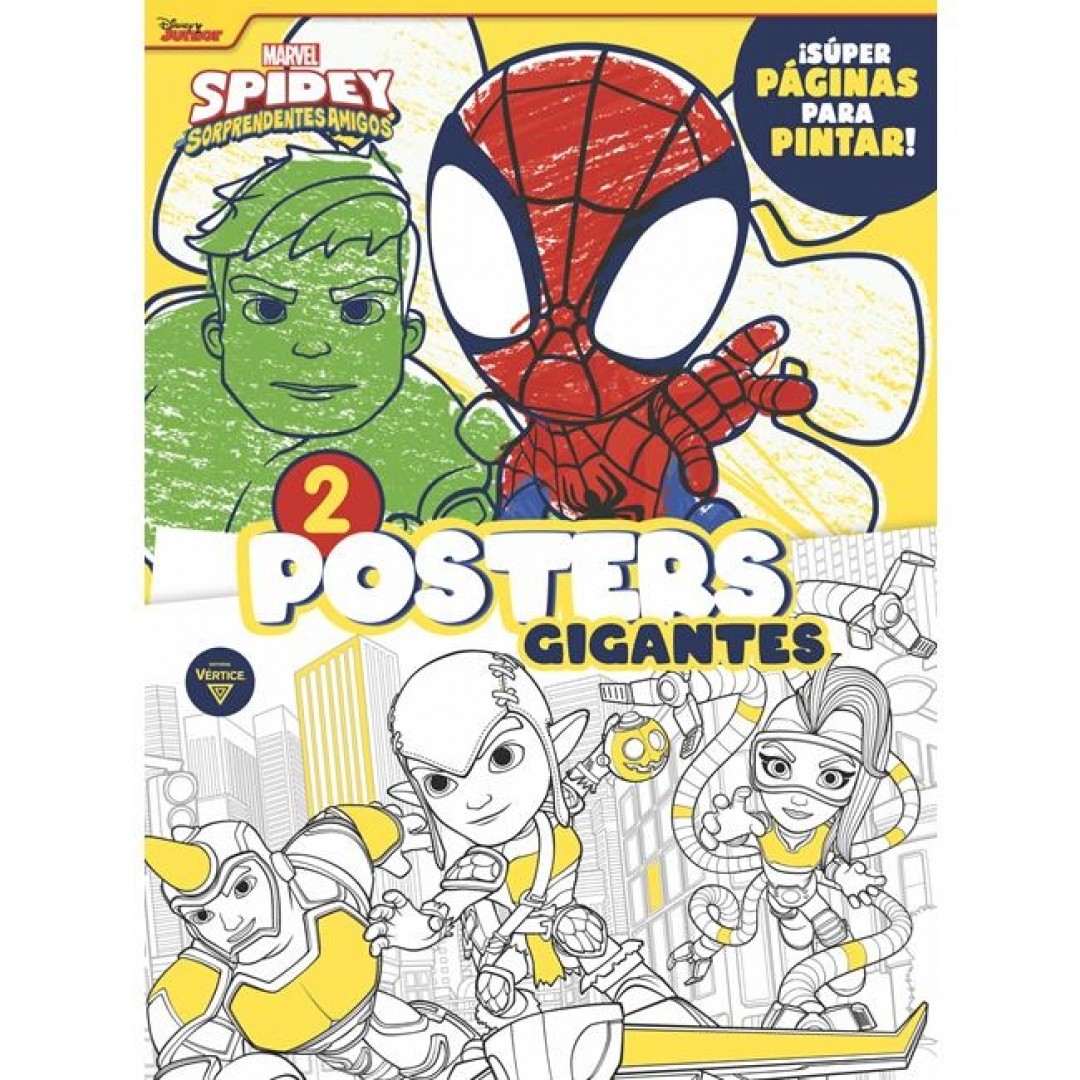 LIBRO PARA COLOREAR SPIDEY CON POSTERS GIGANTES